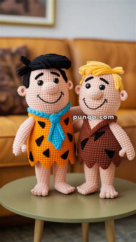 Amigurumi Fred And Barney Free Crochet Pattern Punqa