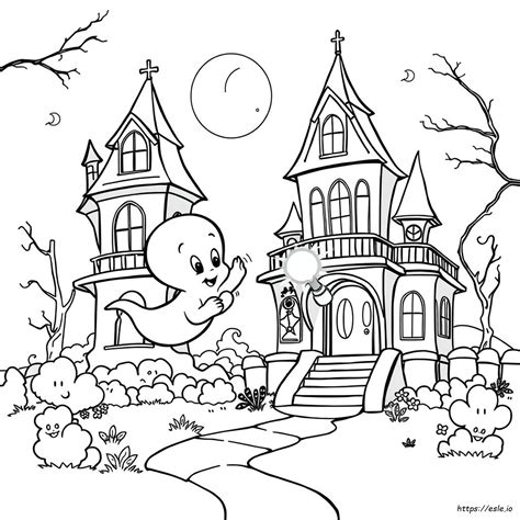 Casper Colouring Pages