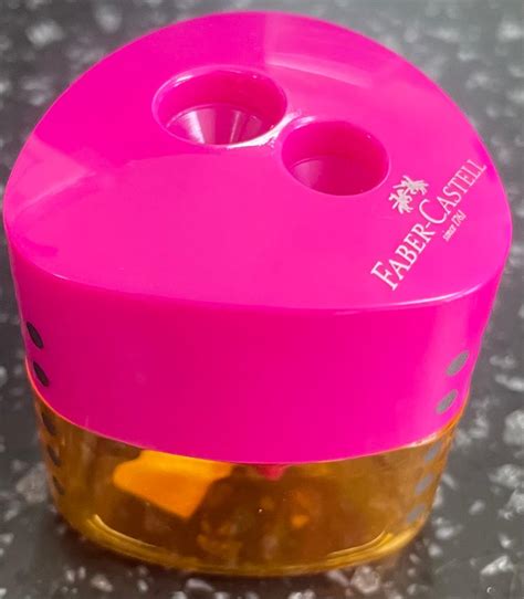 Faber Castell Double Pencil Sharpener Auto Grip Mix Col Bookstore And