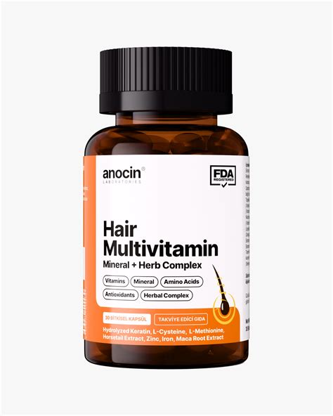 Hair Multivitamin Mineral And Herbal Complex Anocin Laboratories