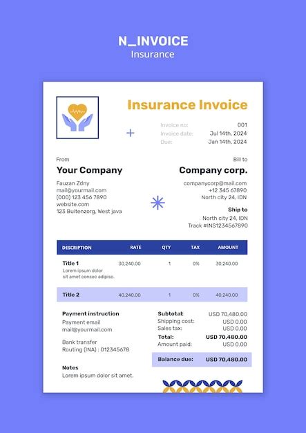 Free Psd Insurance Template Design