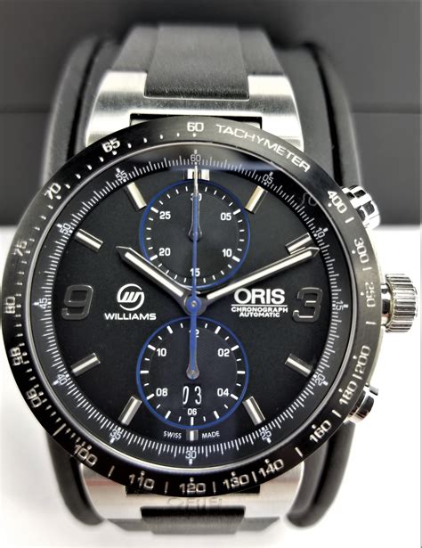 Oris Williamsf1 Team Le Chronograph Black Dial Lba Exquisite Time Pieces