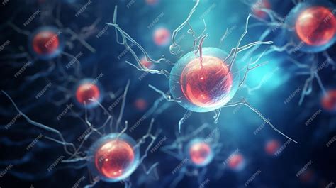 Premium Ai Image Beautiful Stem Cell Generated With Ai 3d Rendering Microscope Perfect