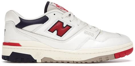 New Balance 550 Aime Leon Dore White Navy Red Sneaker Squad