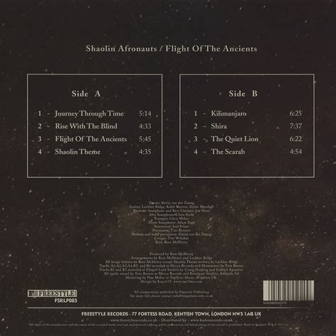 The Shaolin Afronauts Flight Of The Ancients Vinyl Lp 2011 Uk