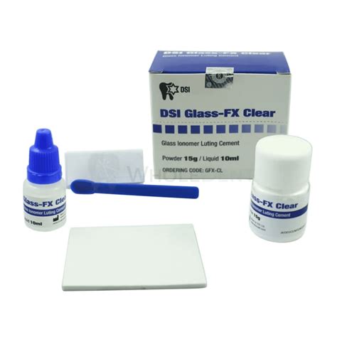 Dsi Glass Fx Clear Ionomer Permanent Cement Fixation Of