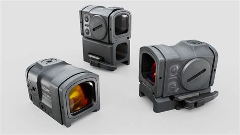 3d Model Aimpoint Acro P2 Advanced Compact Reflex Optic Vr Ar Low