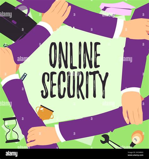 Inspiration Showing Sign Online Security Conceptual Photo Rules To Protect Against Attacks Over