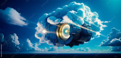 Cloud Network Solution Computing Big Data Center Futurist Infrastructure Generative Ai Digital