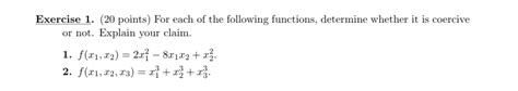 solved exercise 1 20 ﻿points ﻿for each of the following