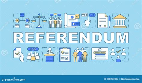 Referendum Word Concepts Banner Popular Vote Holding Presidential