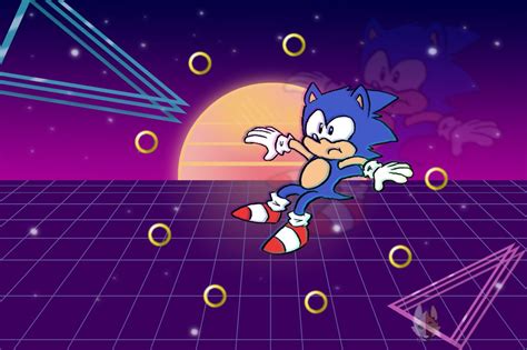 Sonic Vaporwave Wallpapers Top Free Sonic Vaporwave Backgrounds