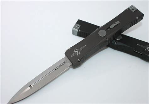 Microtech Halo 6 Otf Automatic Knife Gray Handle Horizon Knives