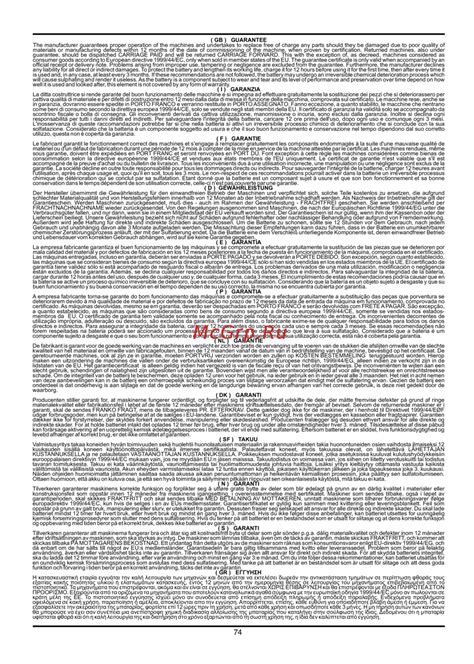 Telwin Speed Start 1812 — гарантия на оборудование условия и рекомендации по использованию [74 76]