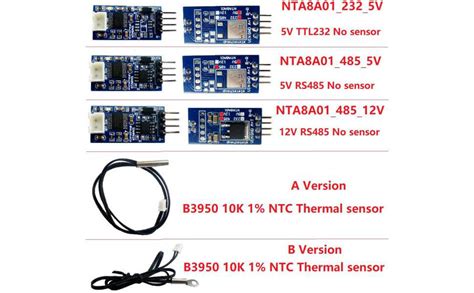 Taidacent Modbus Rtu Rs485 Ttl Rs232 Serial Remote Acquisition Temperature Module Temperature