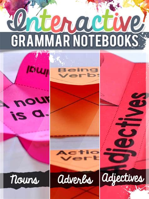Grammar Interactive Notebook Freebie Download Free Pdf Adjective Noun