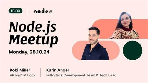 Dima Yarovinsky Yahel On Linkedin Oct 2024 Nodejs Monthly Meetup Mon