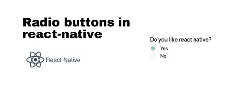 Create A Radio Button From The Scratch In React Native Dev Community