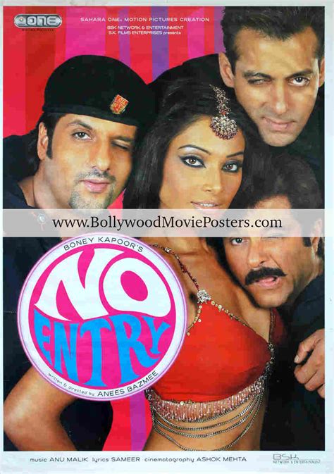 No Entry Film Poster 2005 Bipasha Basu Salman Khan Old Movie