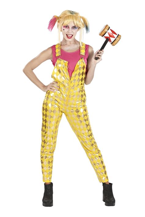 Orion Costumes Harley Quinn Adult Costume Crop Top And Jumpsuit Costume