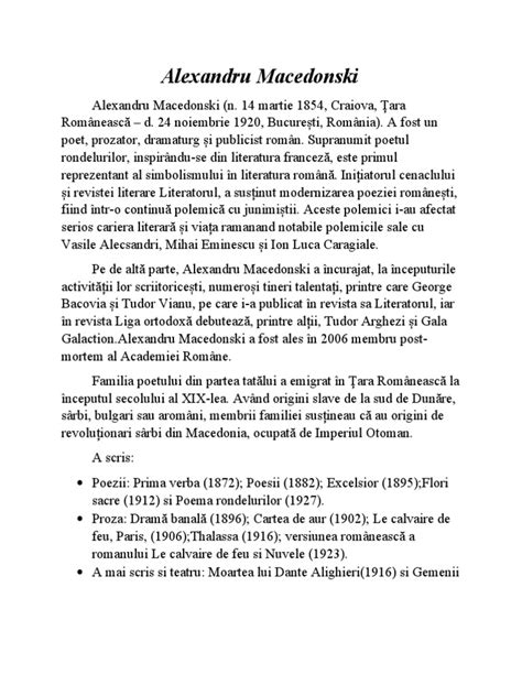 Alexandru Macedonski Pdf