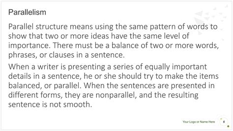 Using Parallel Structures May 10pptx