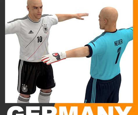 Artstation Football Player And Goalkeeper Germany National Team