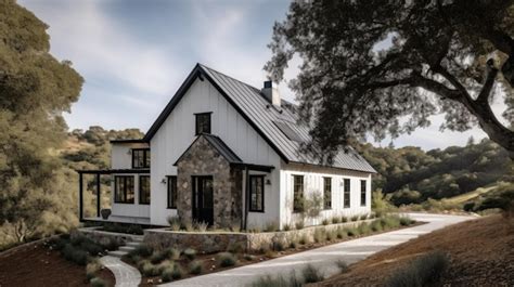 Premium Photo Home Architecture Design In Tudor Style With Steep Gable Roof