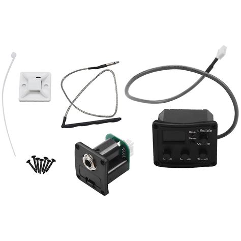 Ukelele Uke Piezo Pickup Preamp 3 Band Eq Equalizer Tuner System With