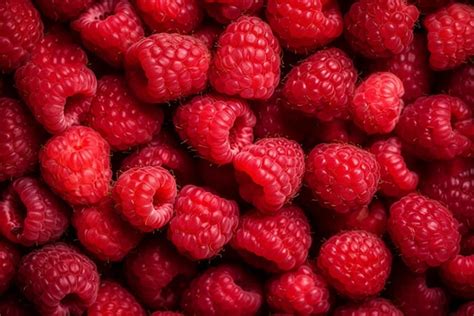 Premium Ai Image Raspberry Background