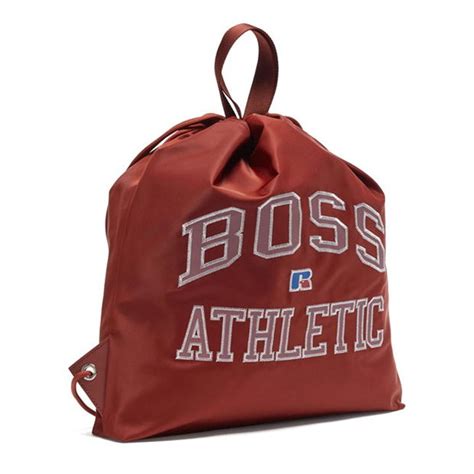 Boss Drawstring Backpack Men Brown Flannels