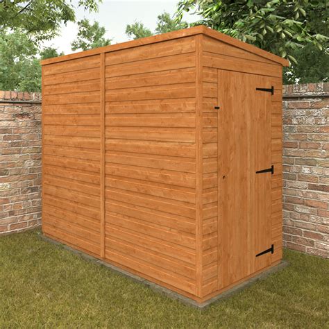Modular Windowless Shiplap Timber Pent Shed Broadfield Garden Buildings