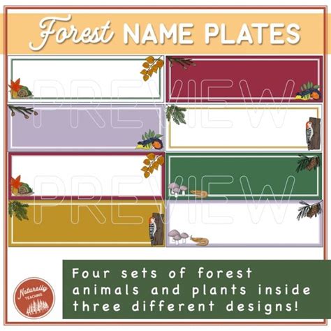 Forest Classroom Decor Growing Bundle By Naturally Teaching Tpt