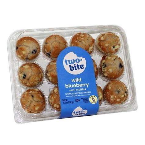 Two Bite Blueberry Streusel Mini Muffin 0 643 Pound 12 Per Case