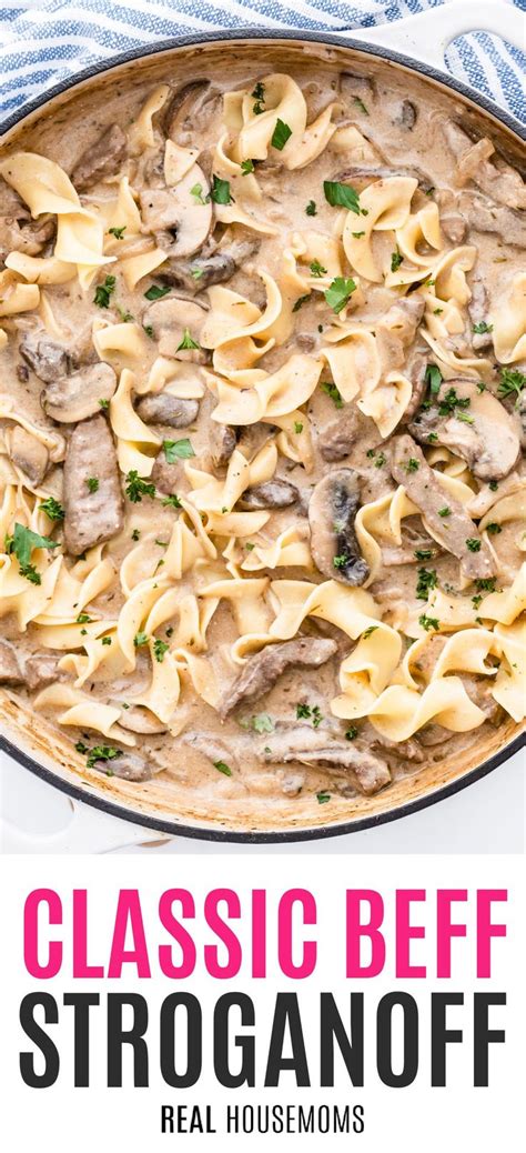 Creamy Beef Stroganoff Stroganoff Shredded Beef Recipes Beef Stroganoff Easy
