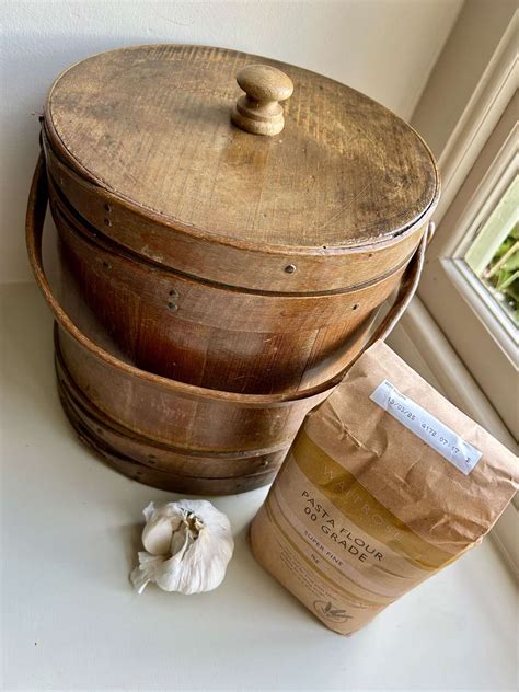 Antique Bentwood Flour Bin