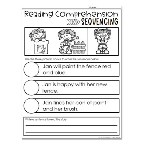 Sequencing For Kindergarten And 1st Grade Reading Comprehension Lucky Little Learners