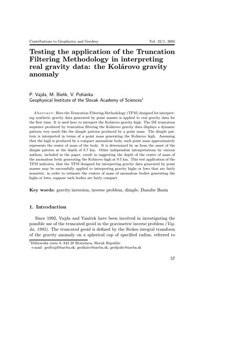 Pdf Testing The Application Of The Truncation Filtering Methodology