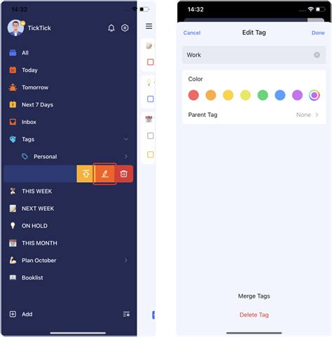 Clicking The Delete Icon Will Remove The Tag From The Sidebar And Tasks But The Tasks Will