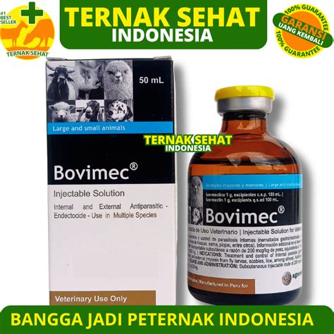 Jual Bovimec 50ml Agrovet Obat Cacing Scabies Gudig Kutu Pinjal