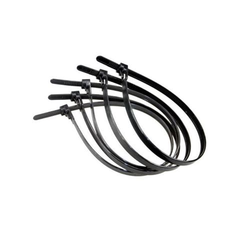 Brida Din Plasticbanda Zimtatacolier 36x300mm Neagra Set 100