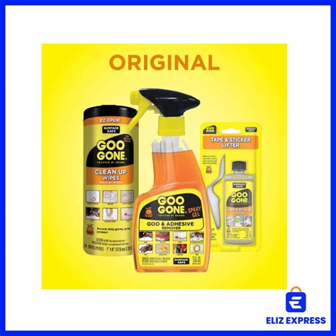 Goo Gone Clean Up Wipes Adhesive Remover 24 Count Removes Adhesive