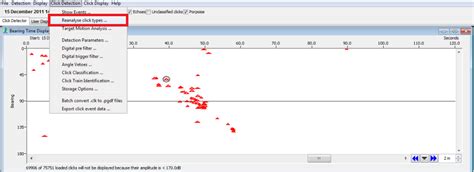 Reanalyse Click Types Pamguard Help