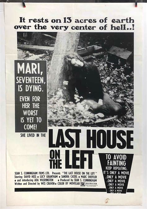 The Last House On The Left 1972 Original Movie Poster Wes Craven