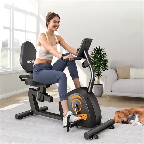 Mitonos Recumbent Exercise Bike 300lb Capacity With Lcd Monitor