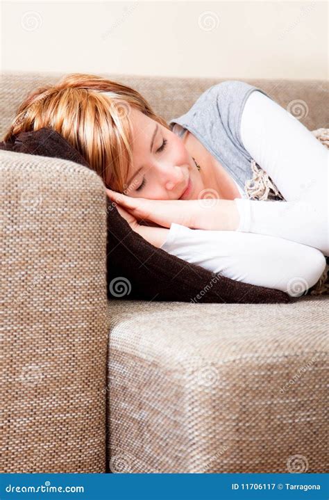 Sleep Couch Stock Image Image Of Home Domestic People 11706117