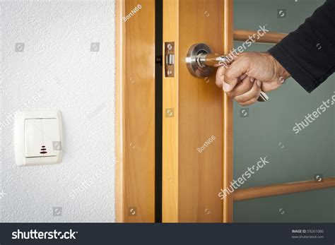 Person Closing Door