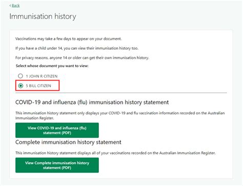 Medicare Online Account Help Get An Immunisation History Statement