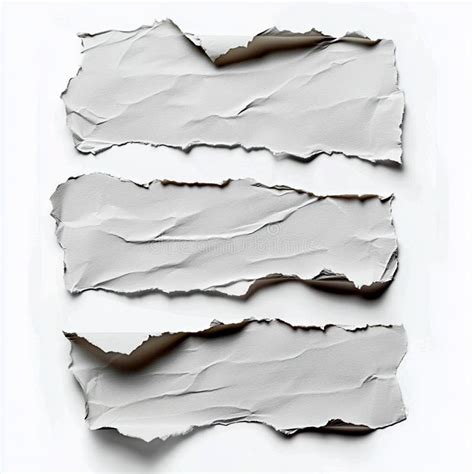 Torn Paper Edges Textures For Design Elements And Grunge Effects On
