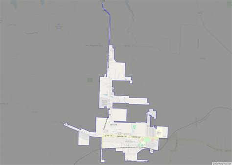 Map Of Pottsboro Town Thong Thai Real